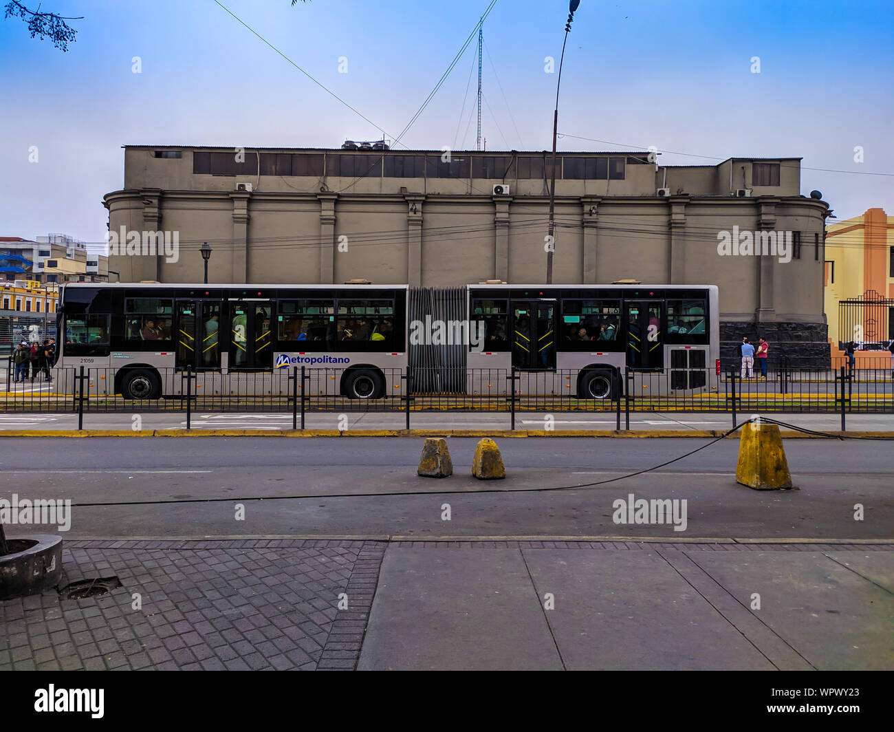 PNP Policia Nacional del Peru Headquarters in the old center of Lima ...