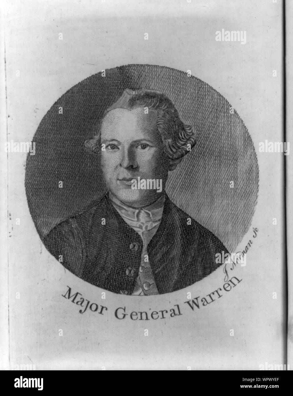 Major general Warren / J. Norman sc Stock Photo - Alamy