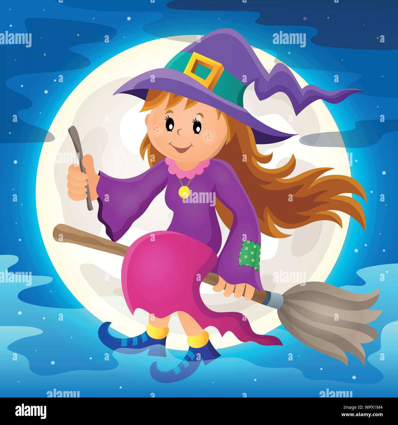 Cute witch theme image 2 Stock Vector Image & Art - Alamy