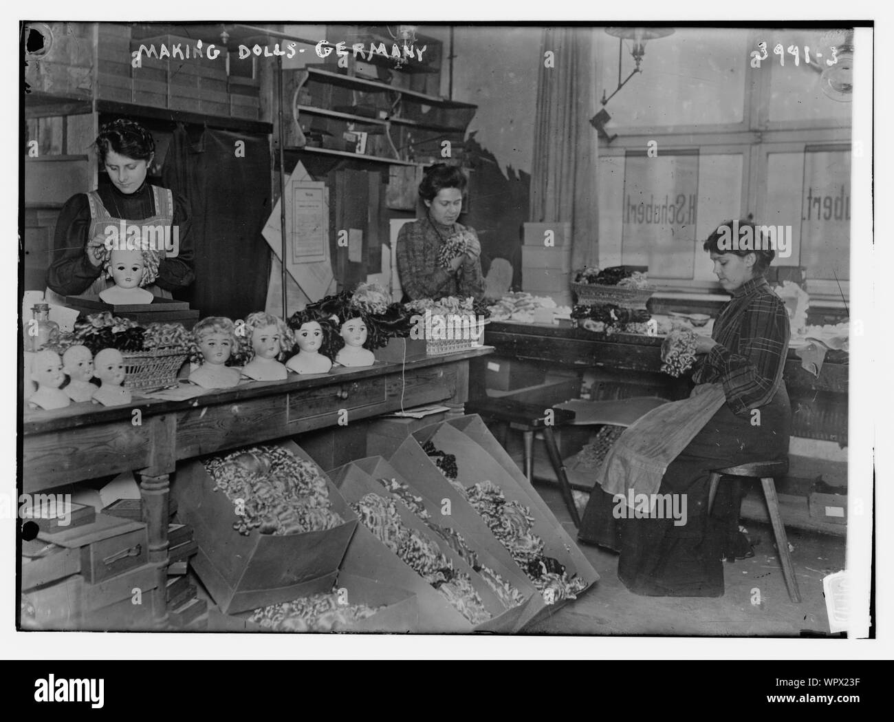 Making doll factory Black and White Stock Photos & Images - Alamy