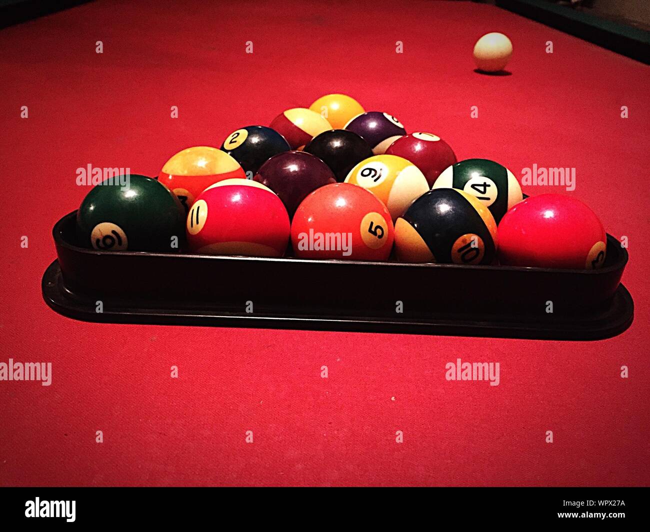 Pool table ball rack hi-res stock photography and images - Alamy