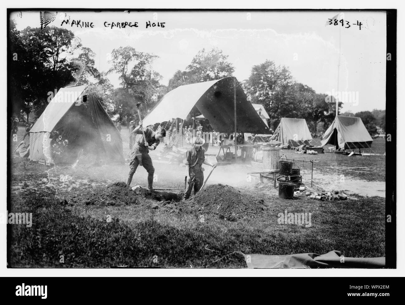 Making garbage hole Stock Photo - Alamy