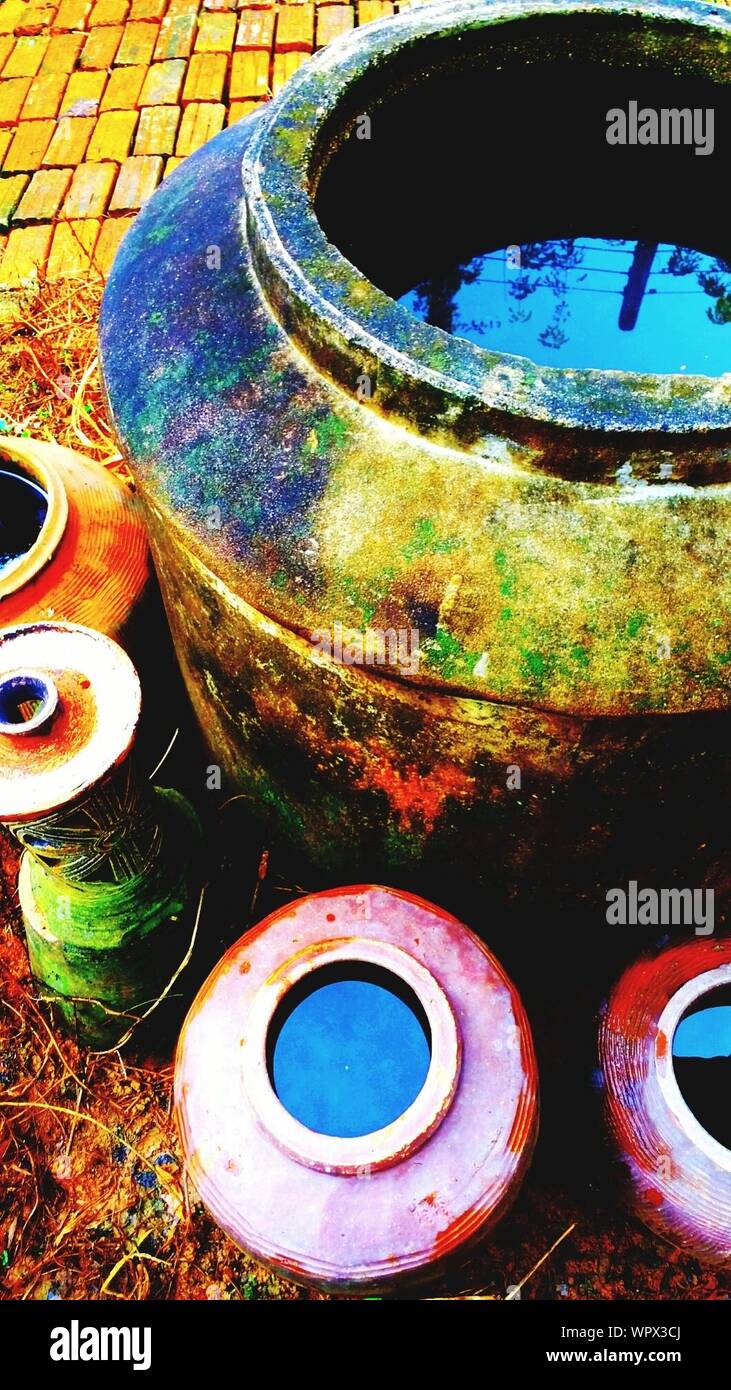 Old water containers hi-res stock photography and images - Alamy