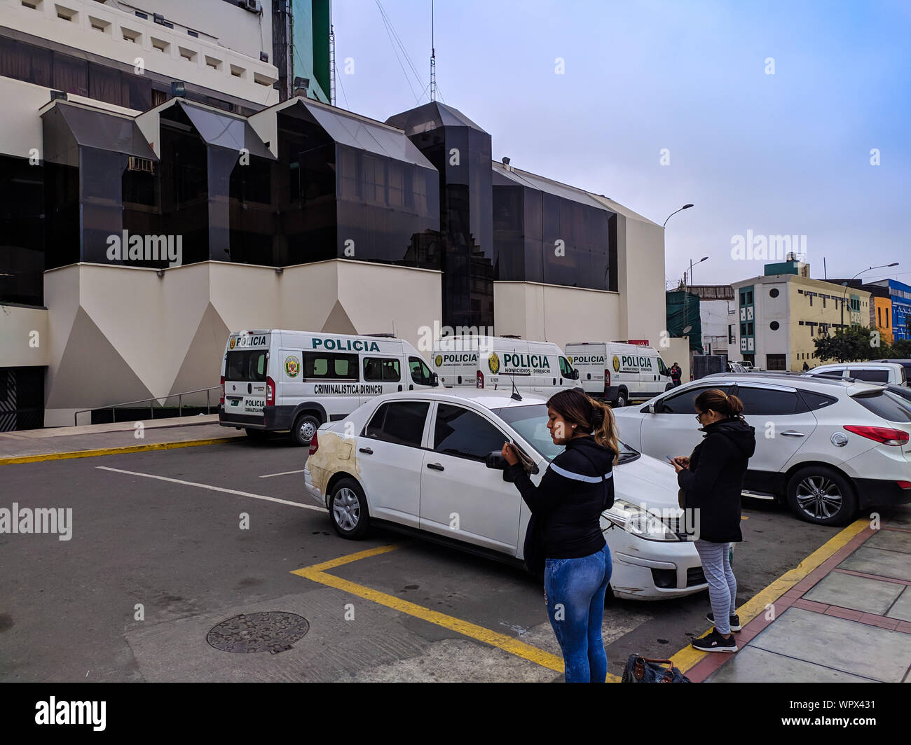 PNP Policia Nacional del Peru Headquarters in the old center of Lima ...
