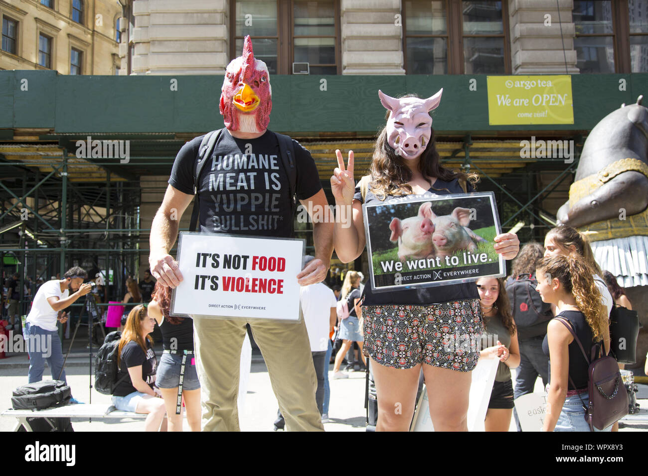 The Official Animal Rights March on August 24, 2019 filled Broadway at ...