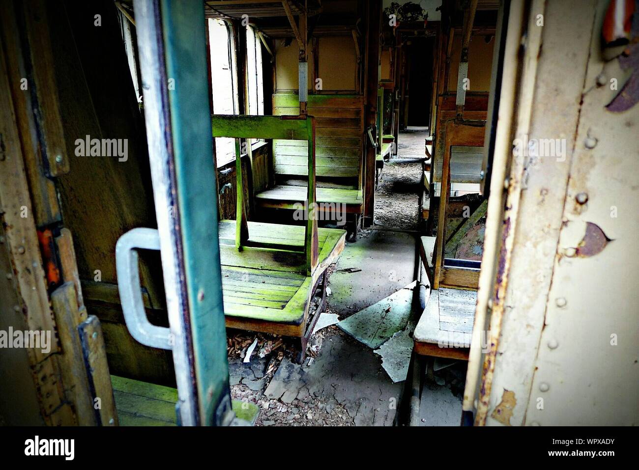 Damaged train hi-res stock photography and images - Alamy