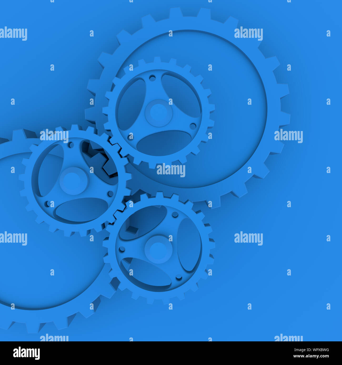 Color Gears Blue Stock Photo - Alamy