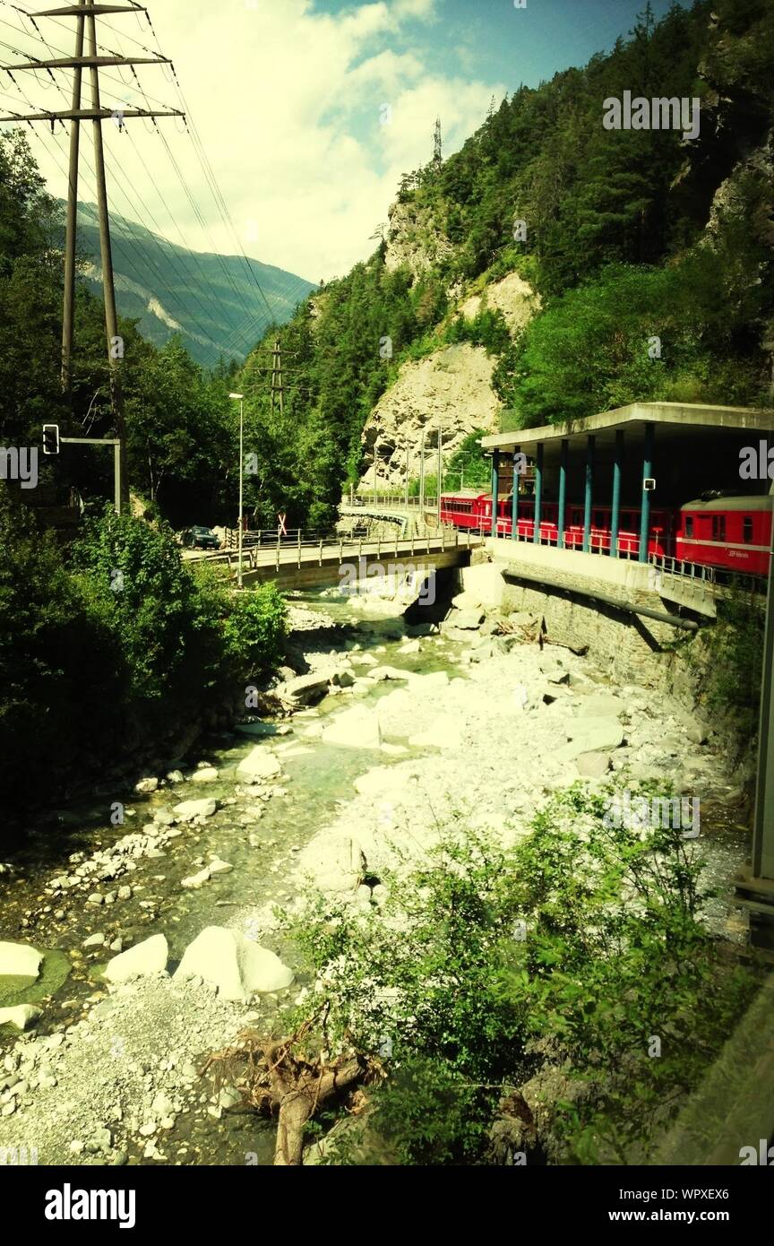 Train through the countryside hi-res stock photography and images - Alamy