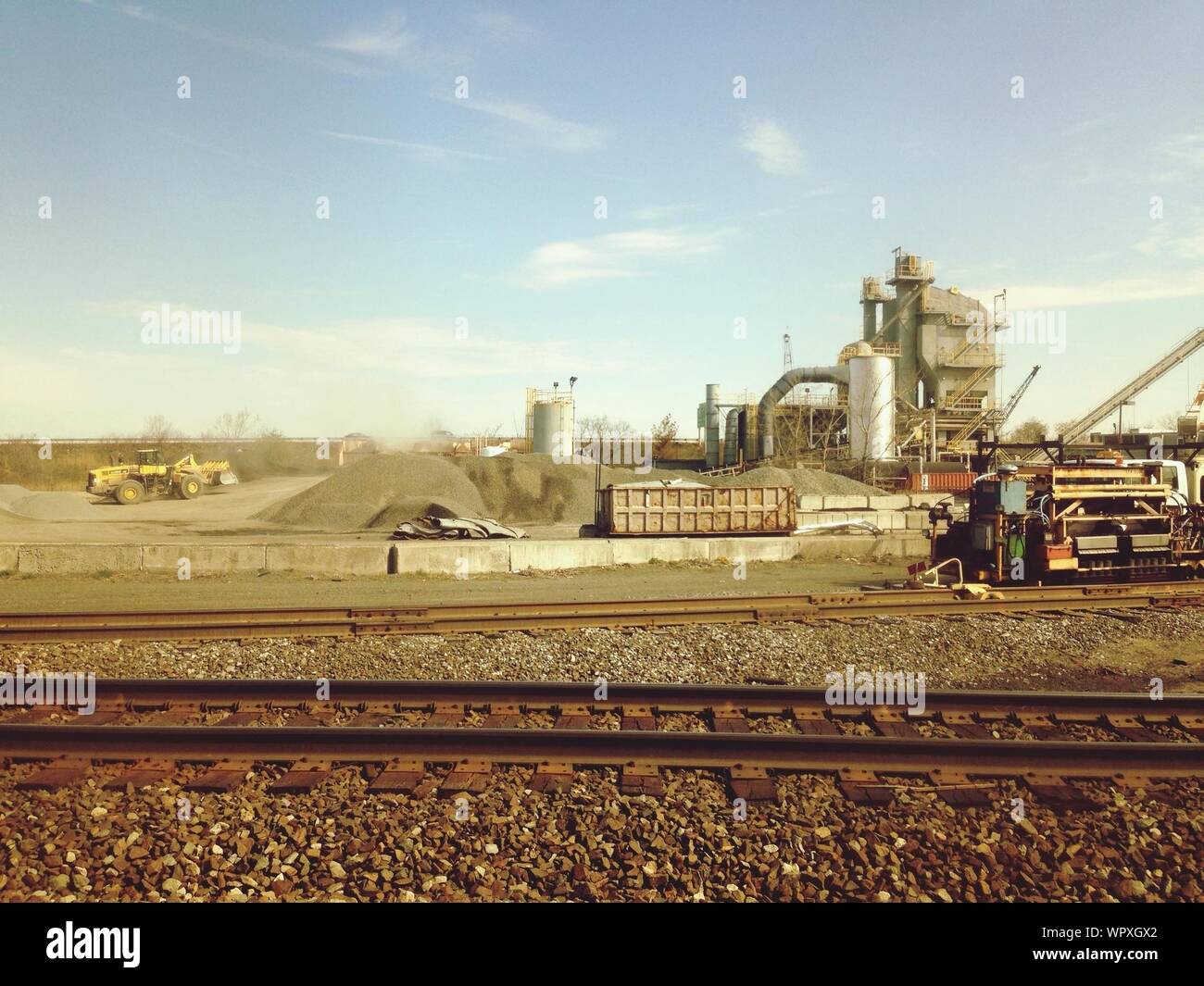 Rail track construction hi-res stock photography and images - Alamy