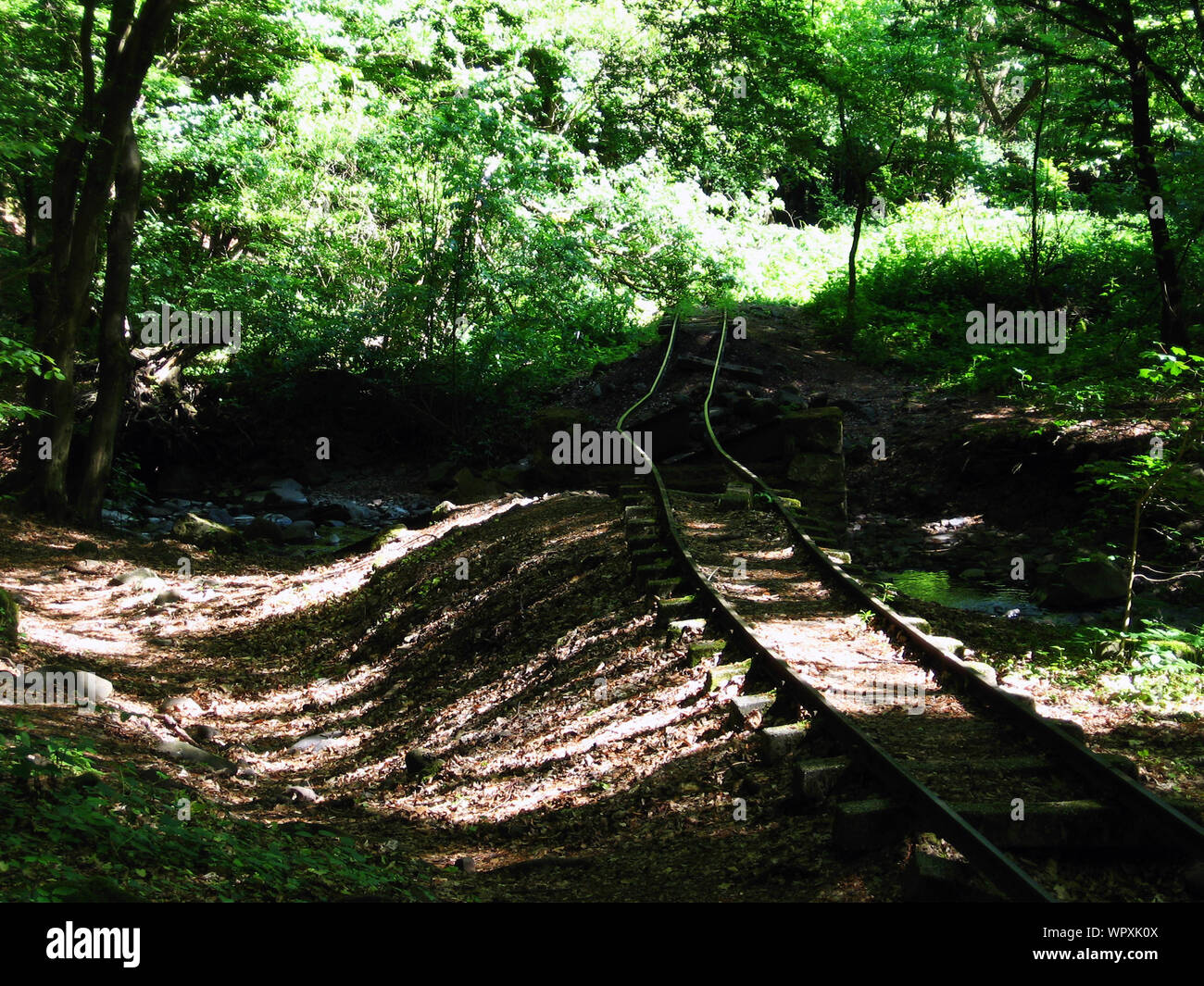 Water over railroad track hi-res stock photography and images - Alamy