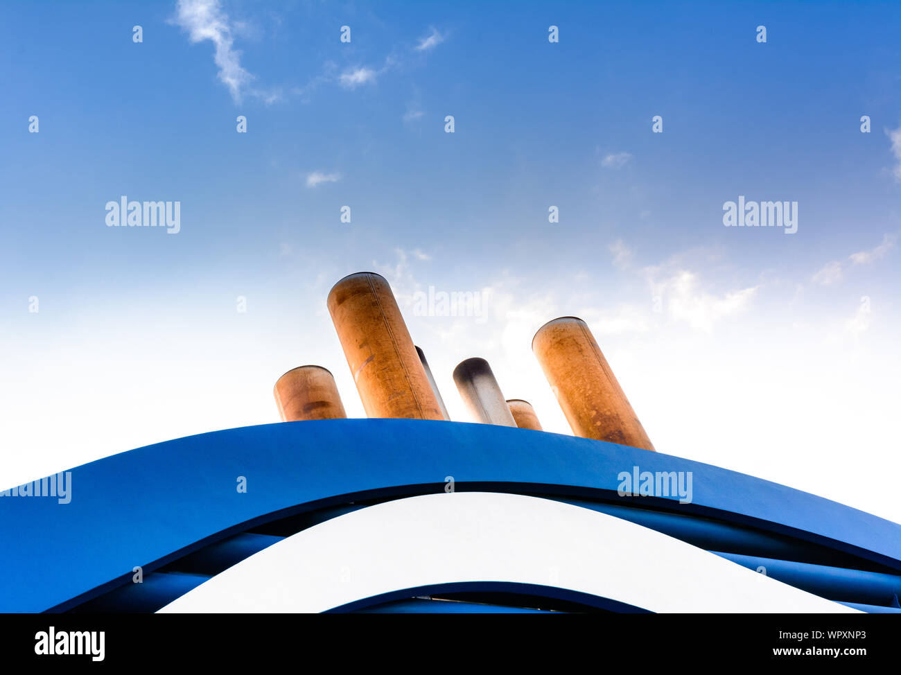 Side exhaust pipes hi-res stock photography and images - Alamy