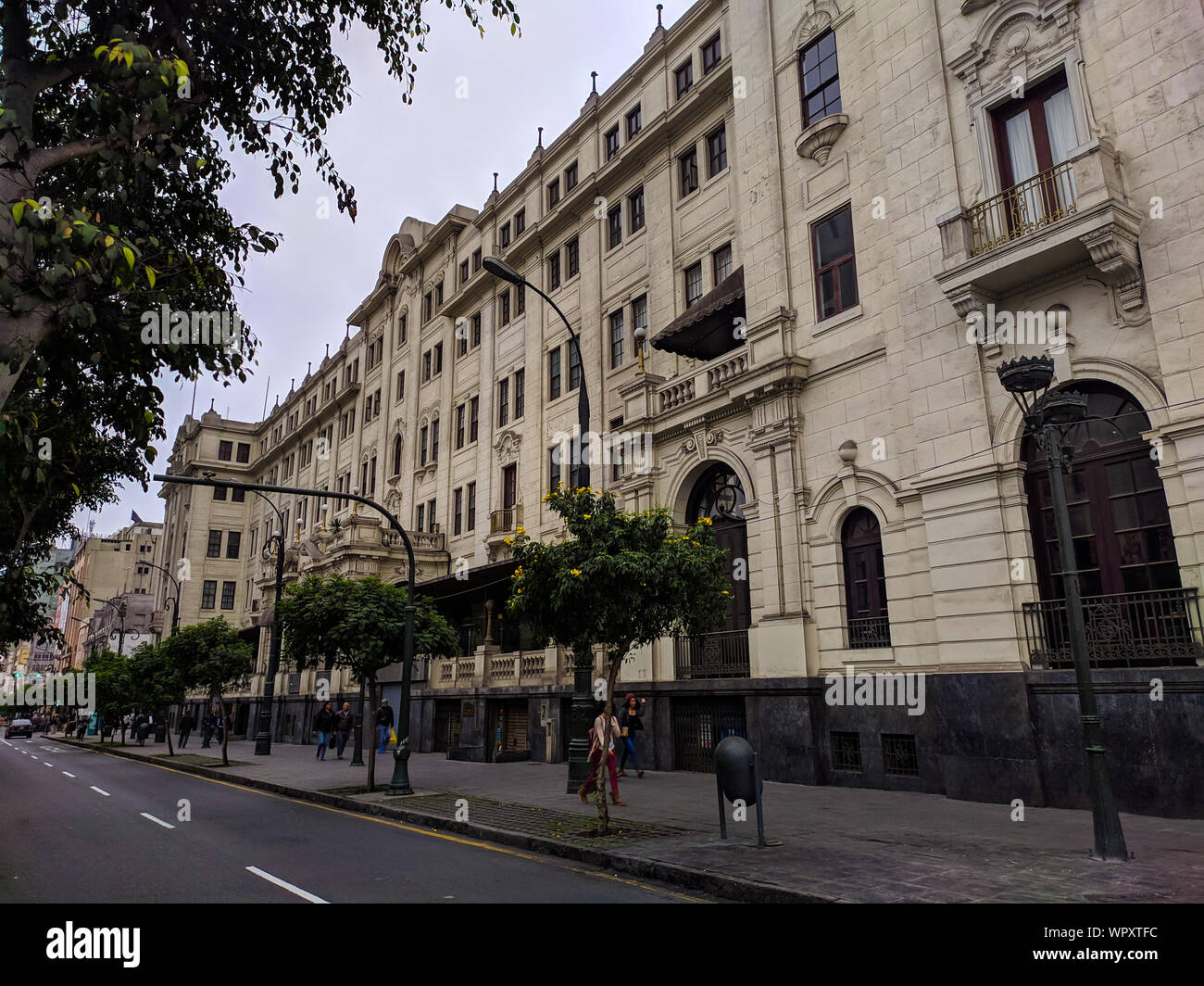 Lima Peru with al his old Spanish colonial buildings and the Plaza de ...