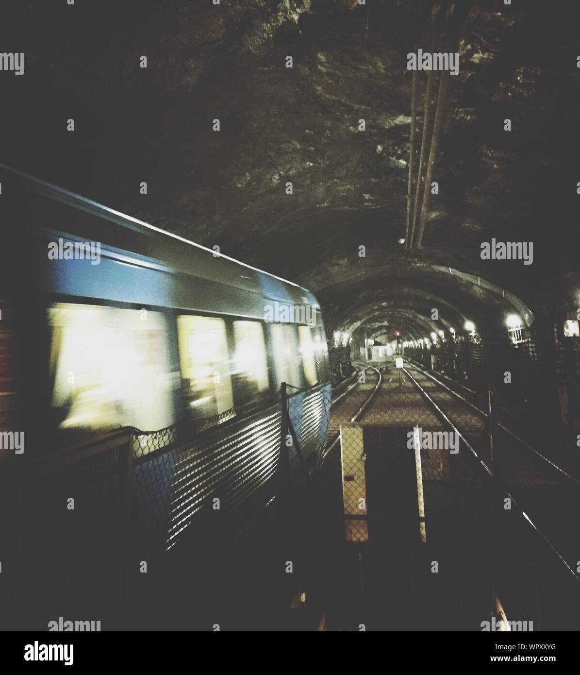 Underground train tracks hi-res stock photography and images - Alamy