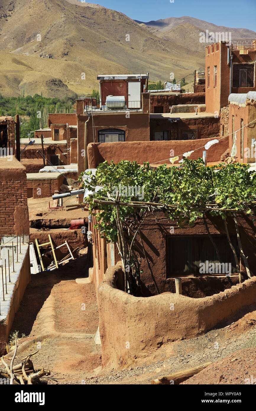 Abyaneh / Iran - 05 Oct 2012: Old Abyaneh village in Iran Stock Photo ...