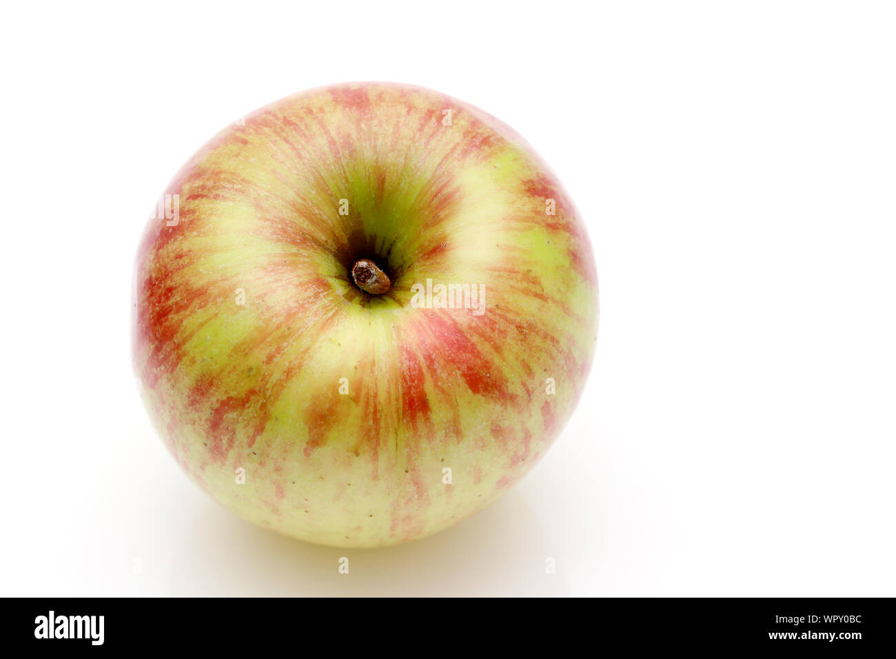 Red and green apple on a white background Stock Photo - Alamy