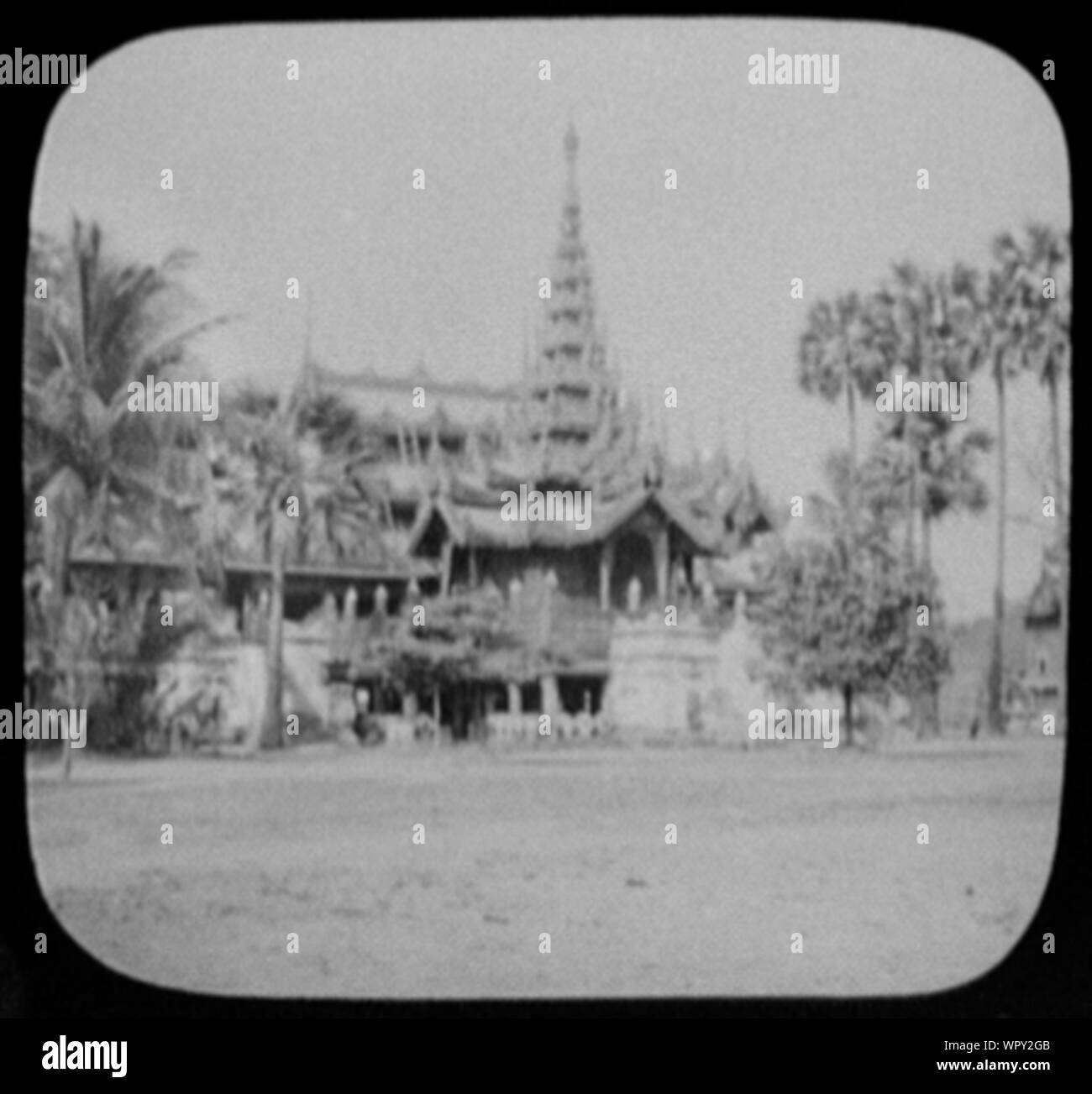 Pagoda structures Black and White Stock Photos & Images - Alamy