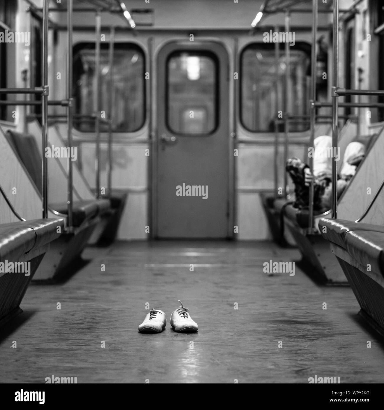 Shoes on train hi-res stock photography and images - Alamy