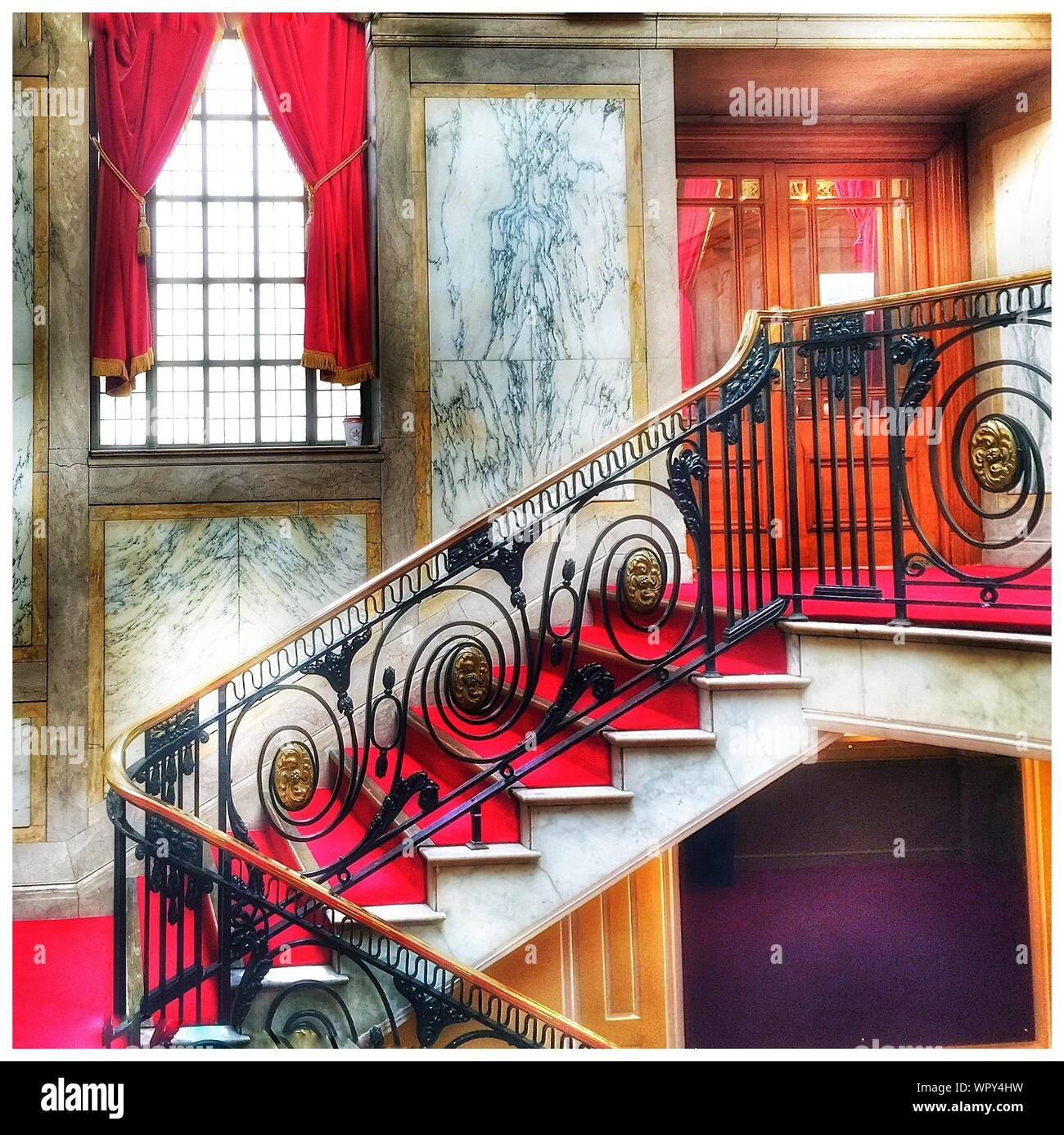 Railing stairs Cut Out Stock Images & Pictures - Alamy
