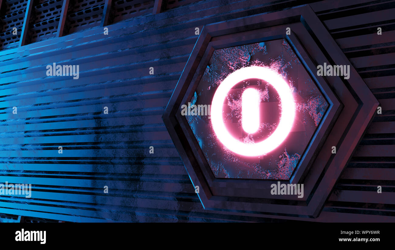 Glowing power button hi-res stock photography and images - Alamy