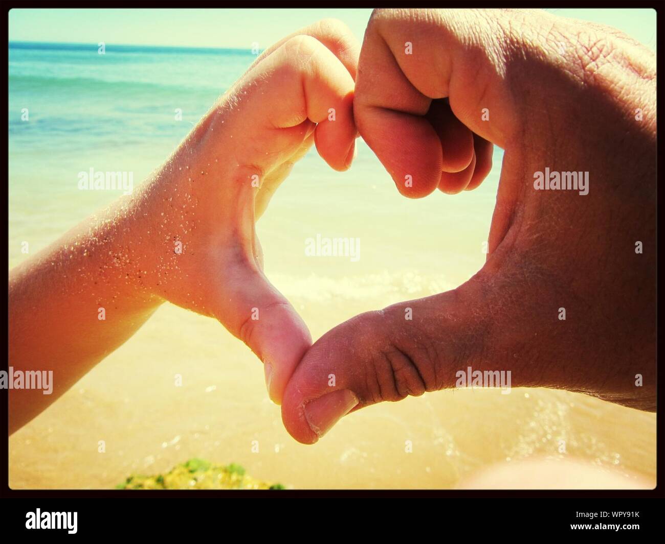 Child hands heart shape hi-res stock photography and images - Alamy