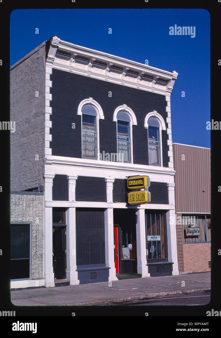 Mantrap Hair Salon, angle 2, Center Avenue, Le Mars, Iowa Stock Photo ...