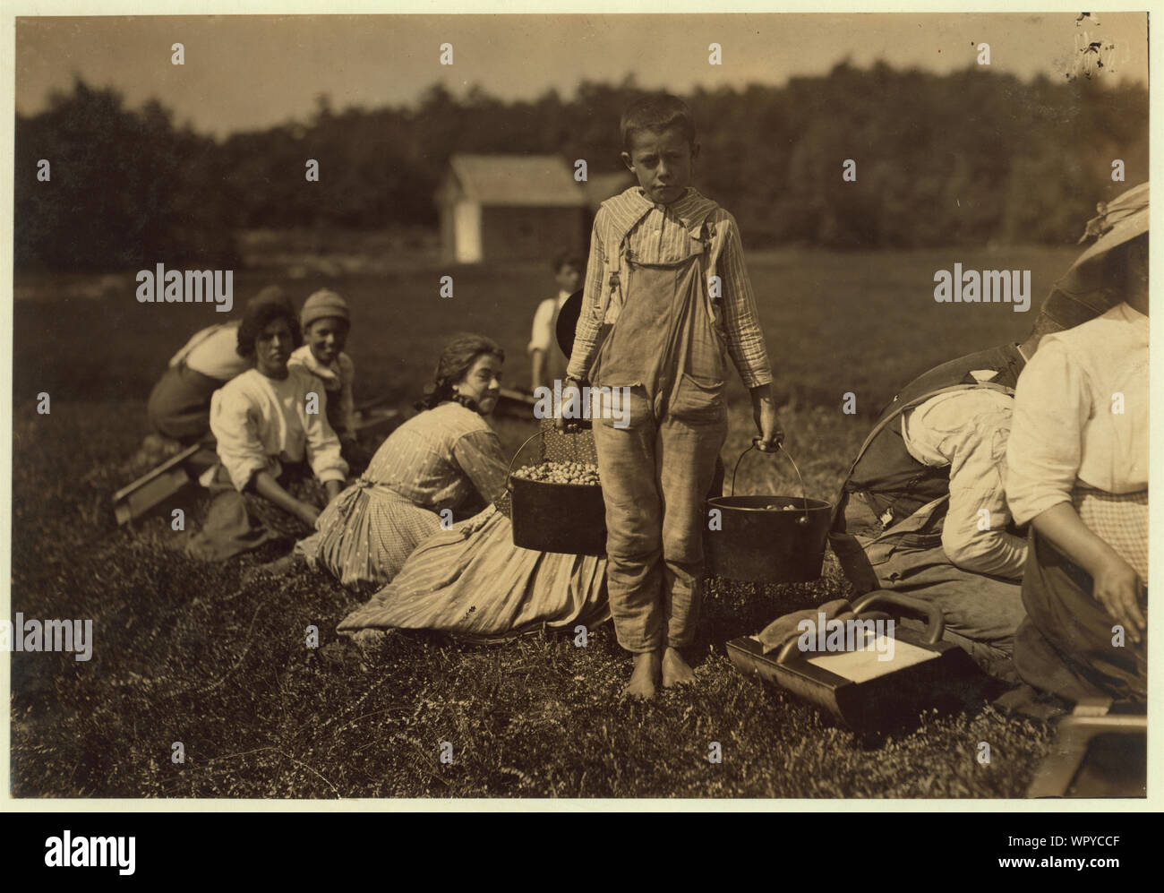 Manuel Robello, 10 years old. Picks and carries. Lives in Teaticket ...