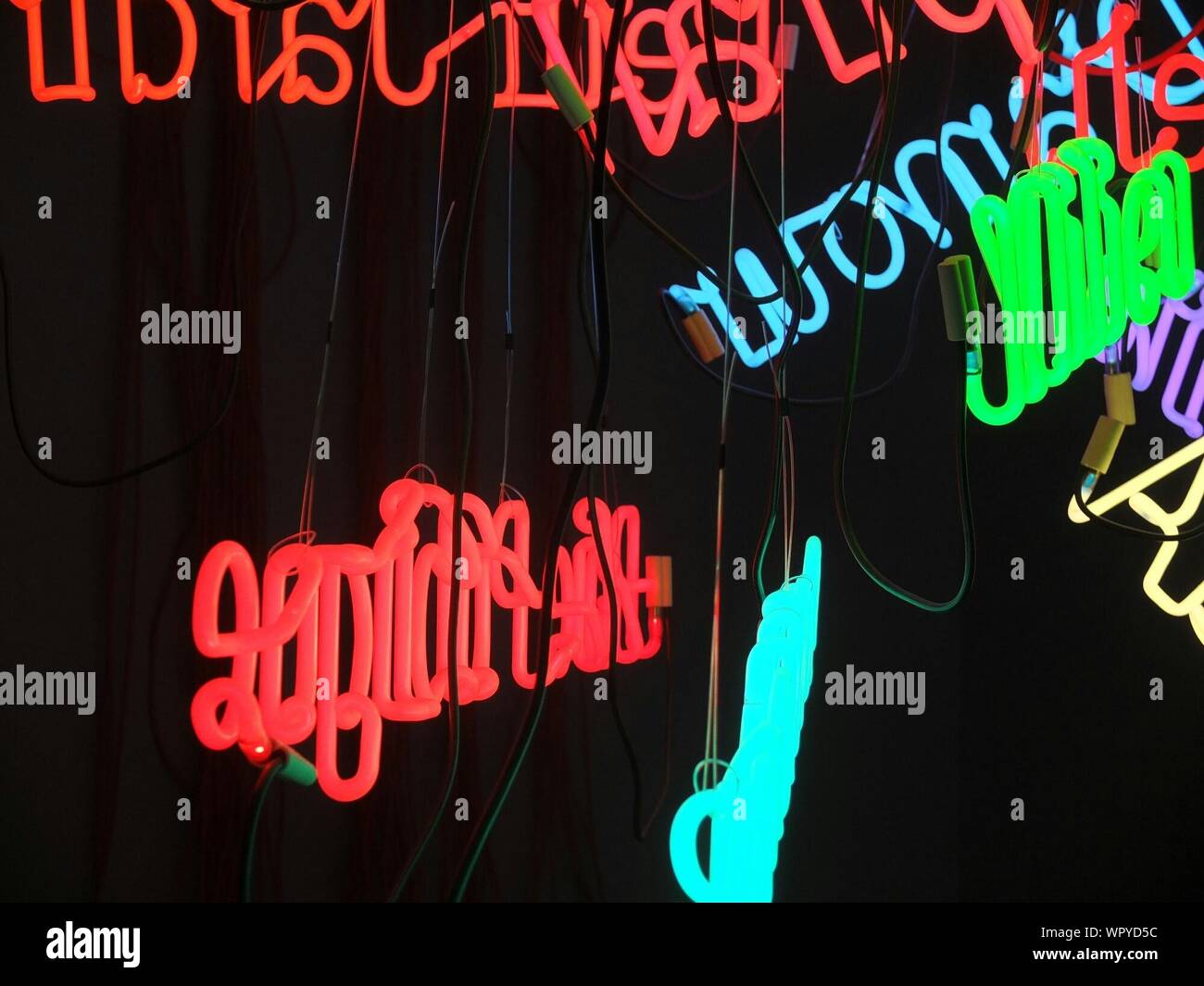 Black neon sign hi-res stock photography and images - Alamy