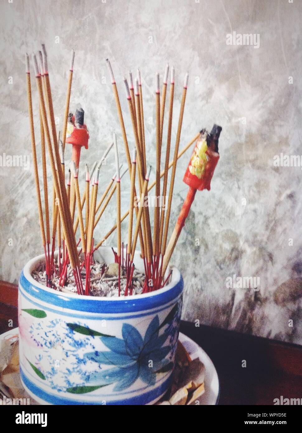 Burning incense home hi-res stock photography and images - Alamy