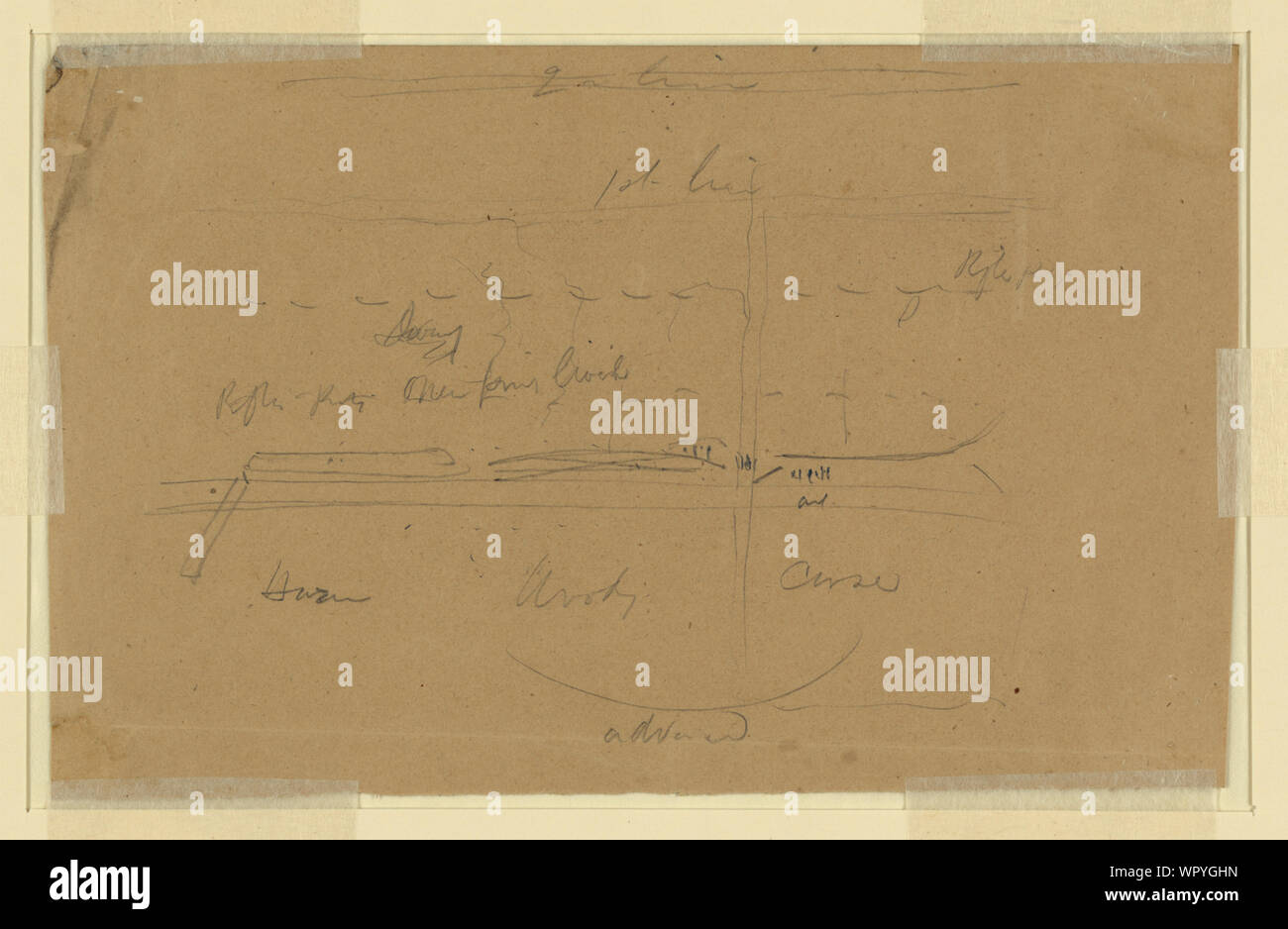 Map of battlefield Stock Photo - Alamy