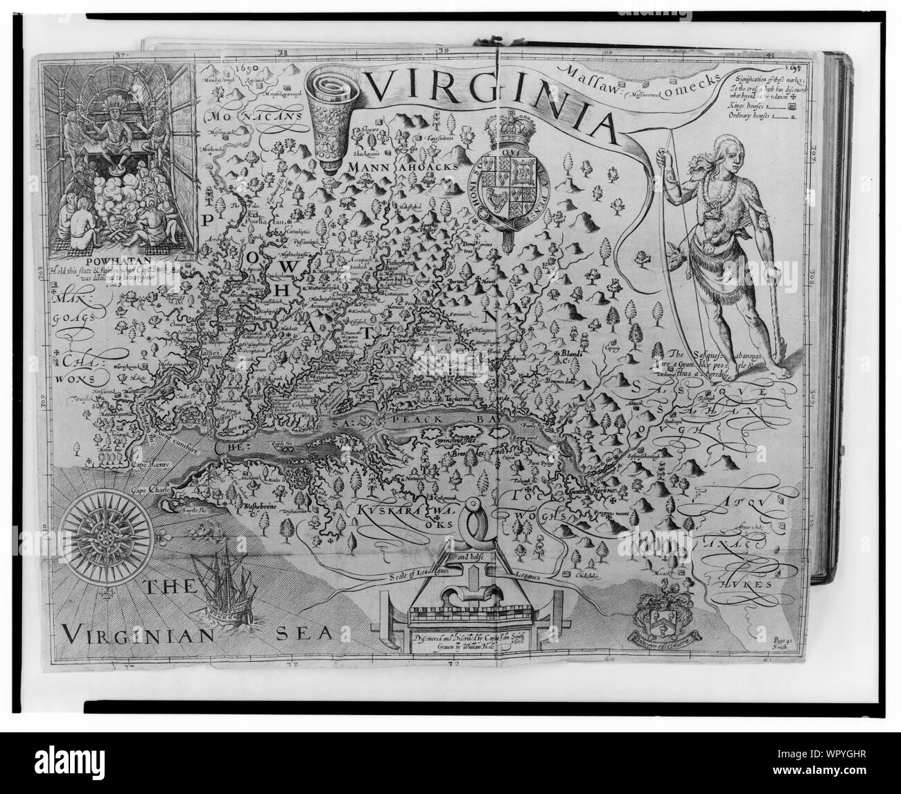 Captain john smith map Cut Out Stock Images & Pictures - Alamy