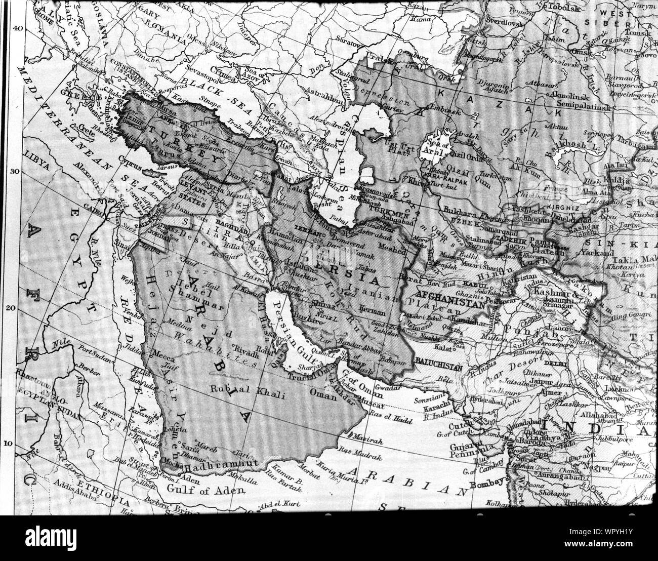 Gulf of aden map hi-res stock photography and images - Alamy