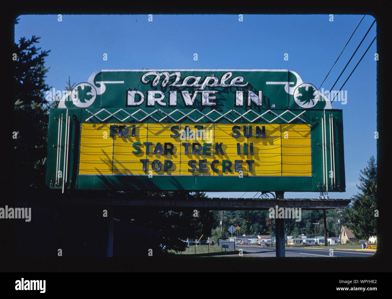 Maple Drive-In, Indian Orchard, Pennsylvania Stock Photo - Alamy