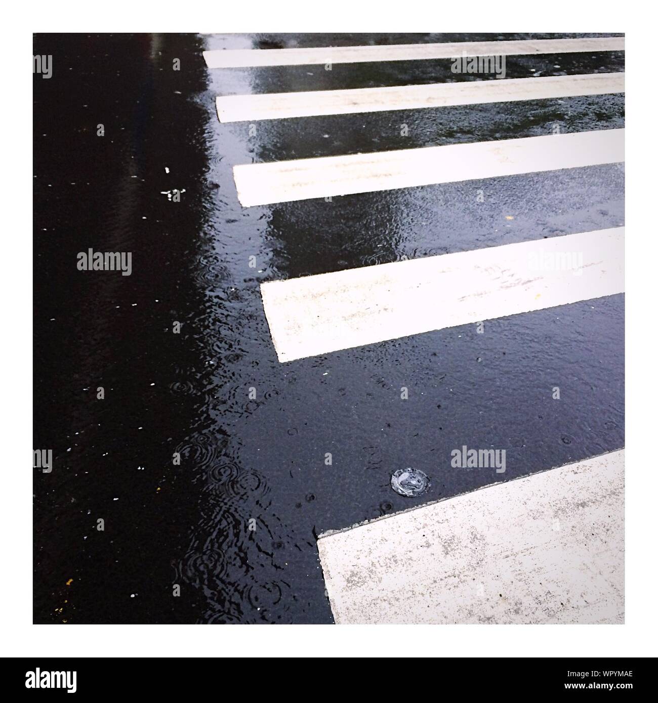 High angle zebra crossing view Cut Out Stock Images & Pictures - Alamy