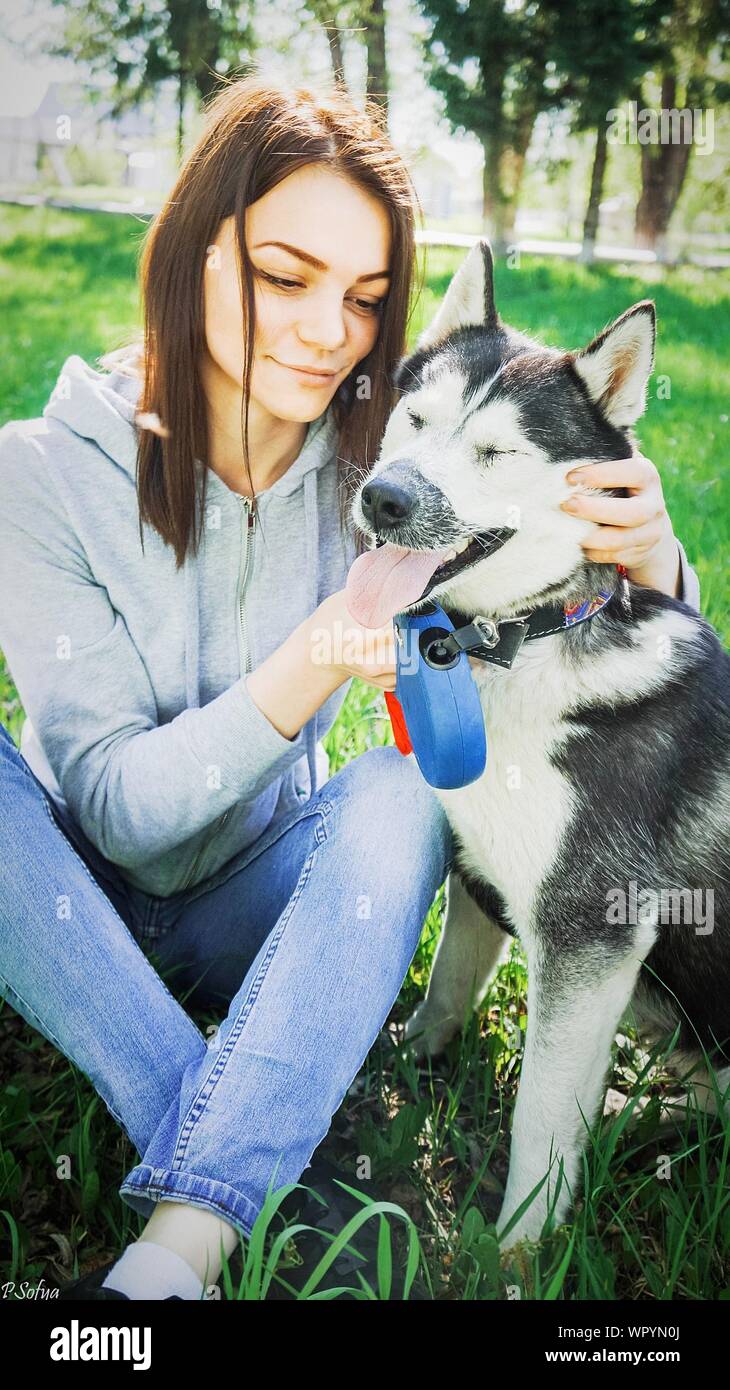 Woman husky hi-res stock photography and images - Alamy