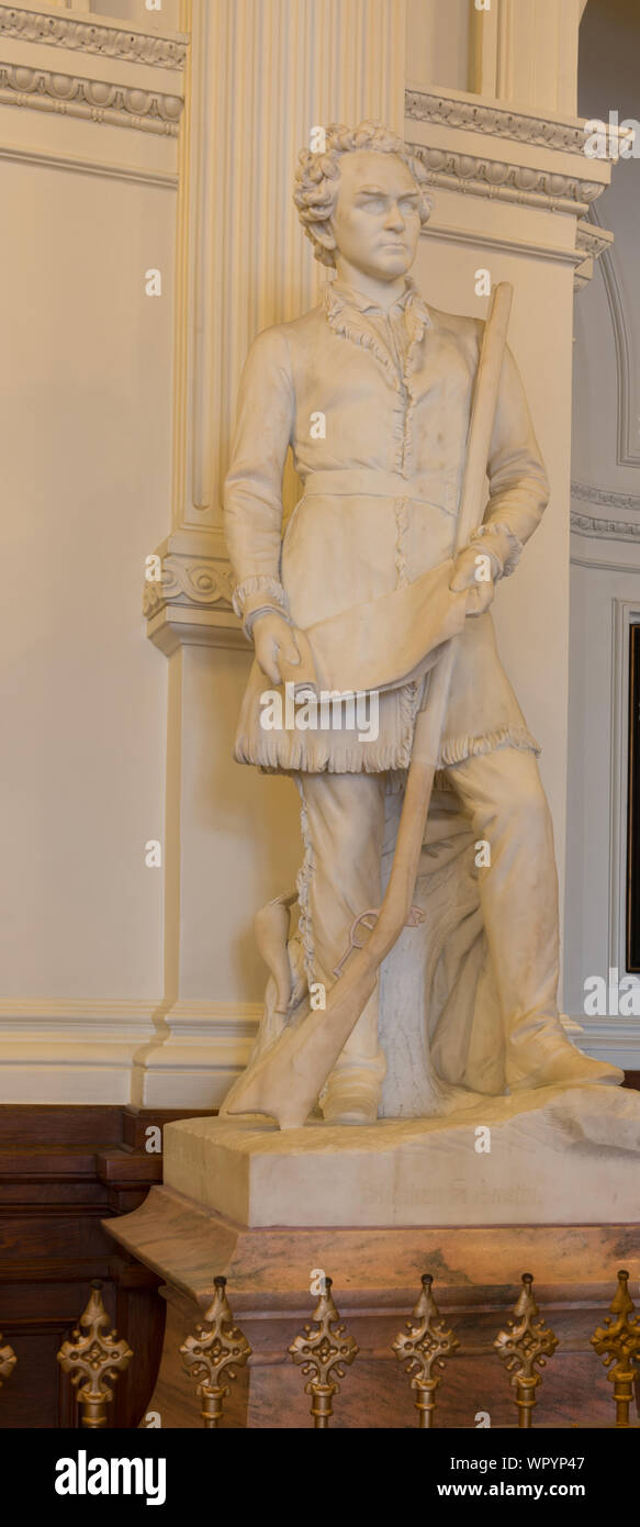 Marble statue of [Stephen F. Austin], by Elizabet Ney, unveiled on this ...
