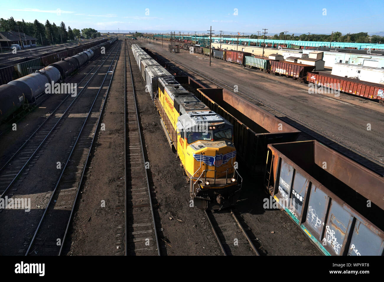 Union pacific railroad yard hi-res stock photography and images - Alamy