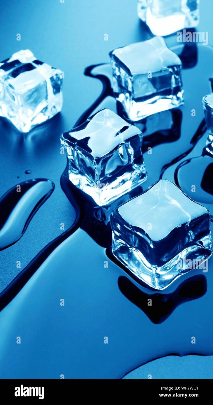 Melting Ice Cubes Wallpaper