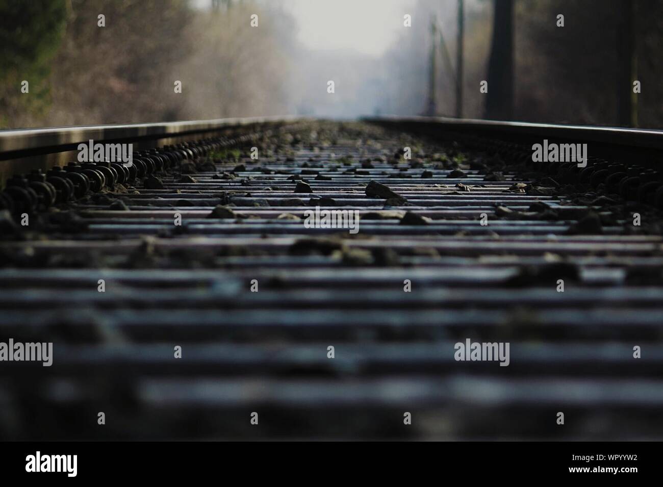 Rail way tracks up close hi-res stock photography and images - Alamy