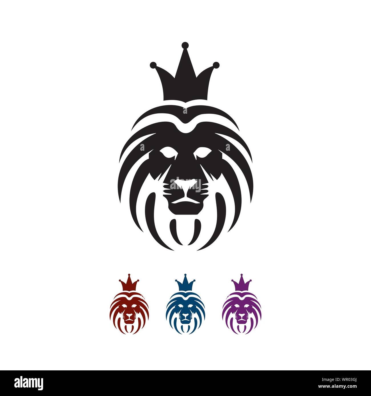 Logo lion vector vectors hi-res stock photography and images - Alamy