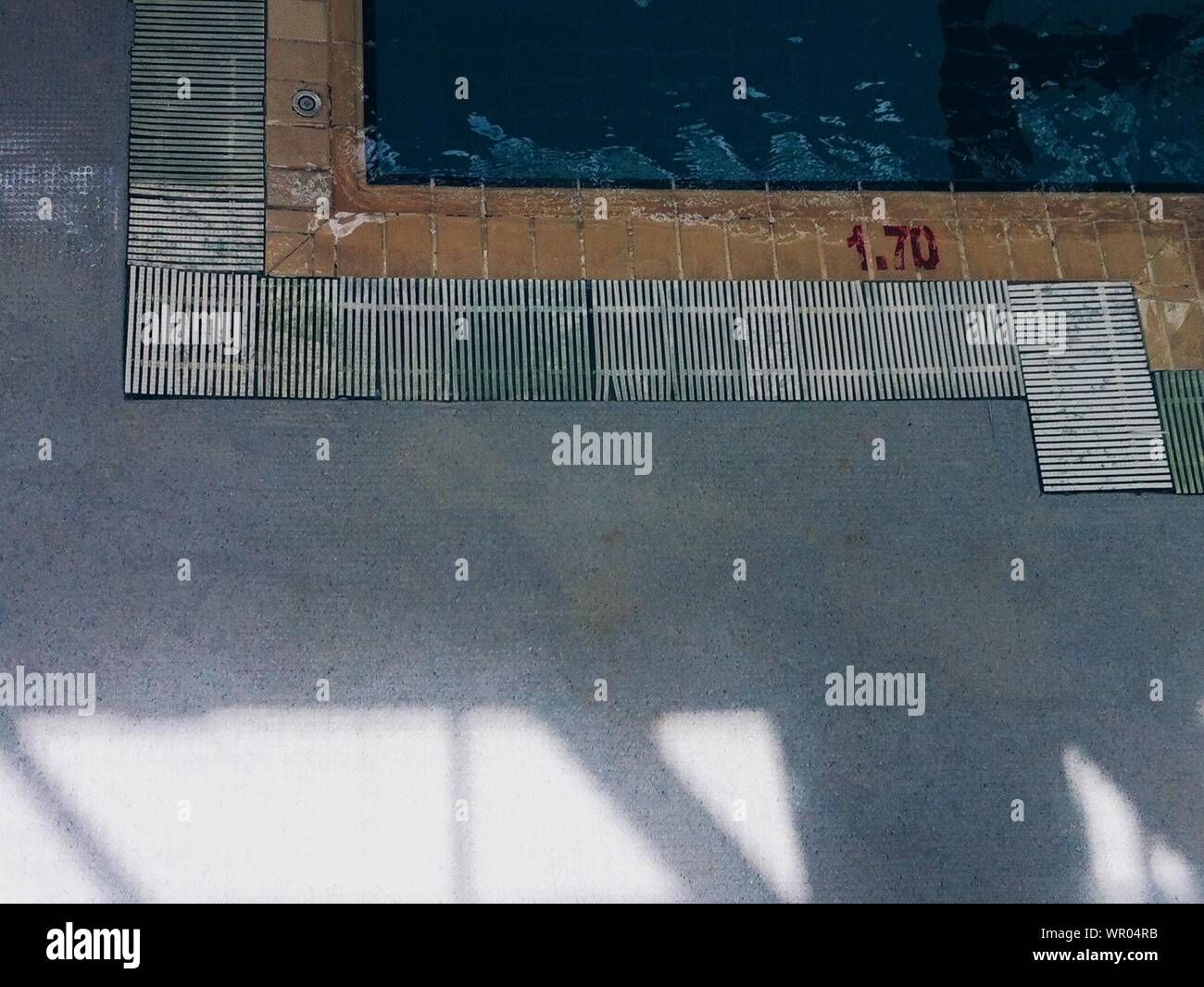 Corner Of A Swimming Pool Stock Photo - Alamy