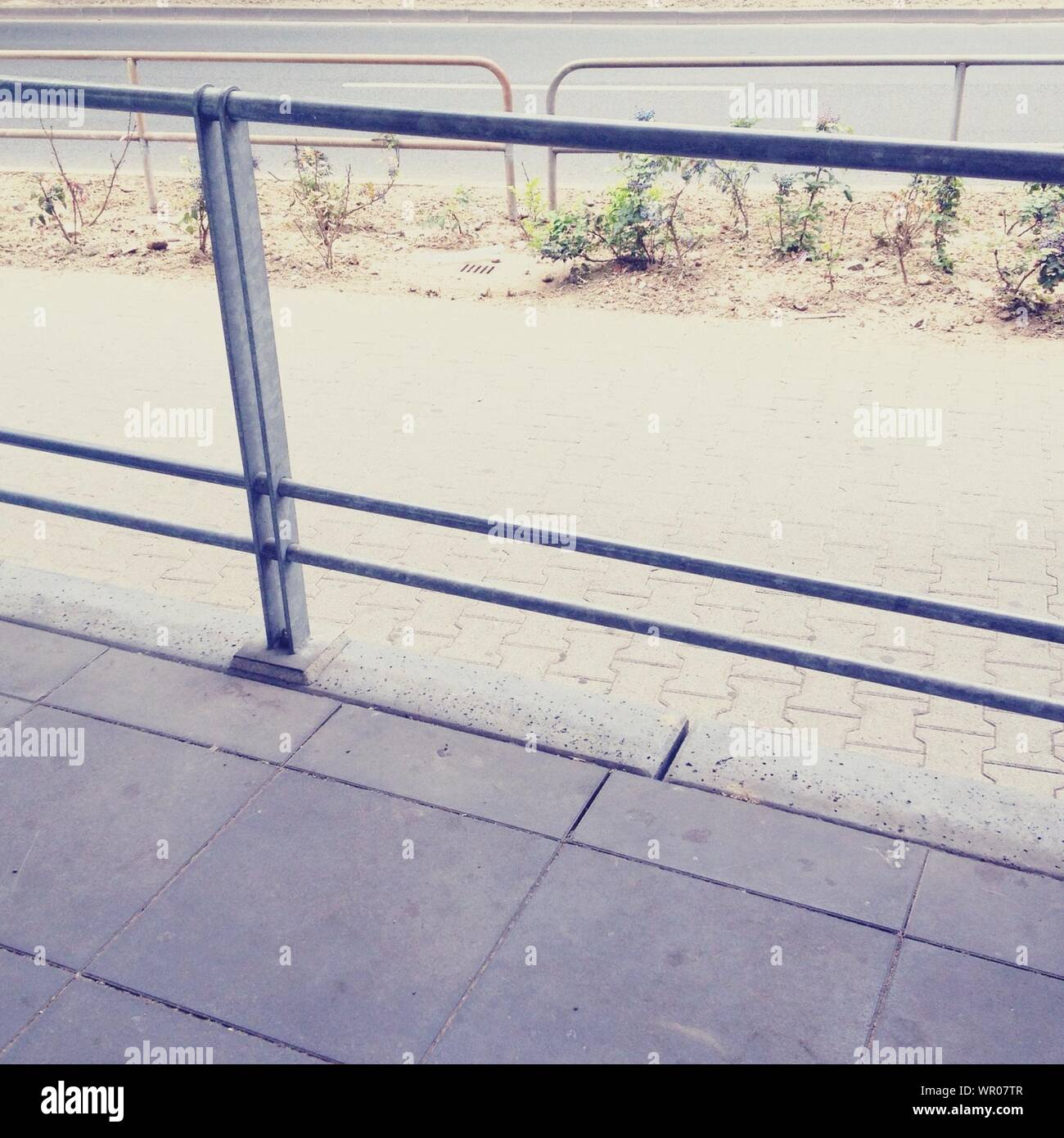 Sidewalk railings hi-res stock photography and images - Alamy