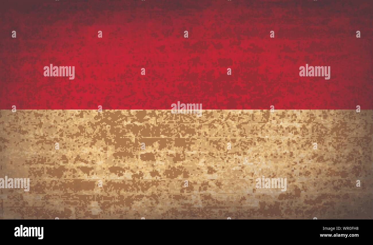 Flags Indonesia with dirty paper texture. Vector Stock Vector Image ...