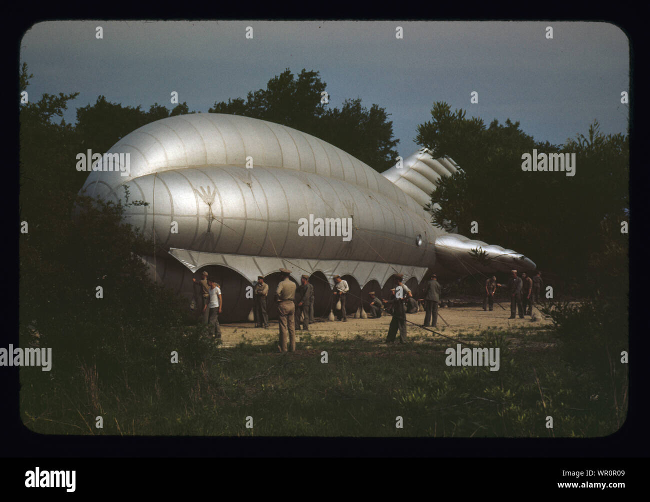 Marine Corps barrage balloon, Parris Island, S.C Stock Photo - Alamy
