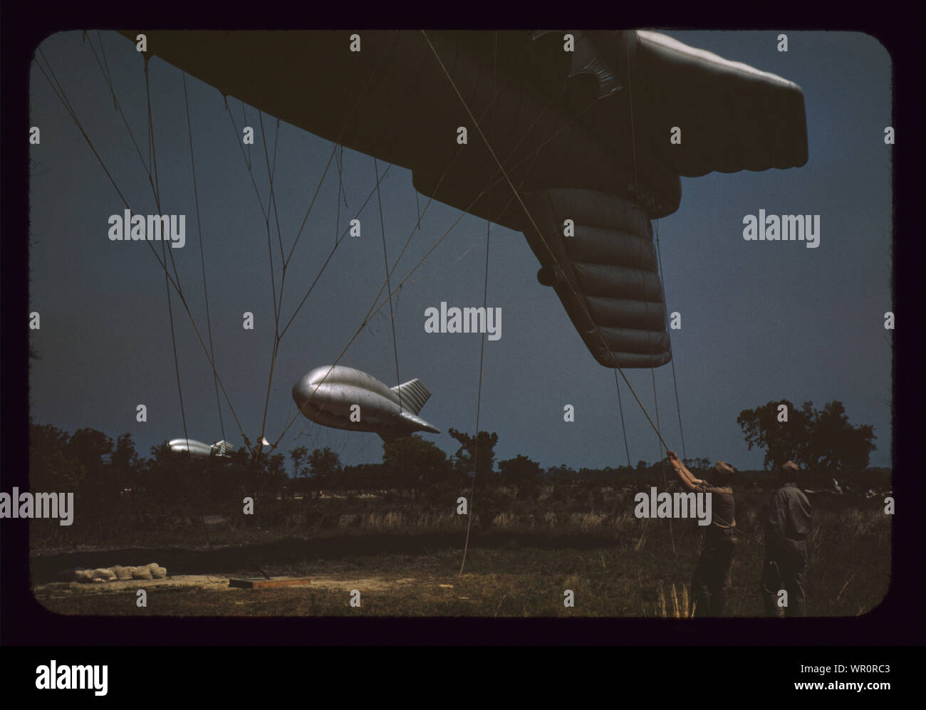 Marine Corps barrage balloons, Parris Island, S.C Stock Photo - Alamy