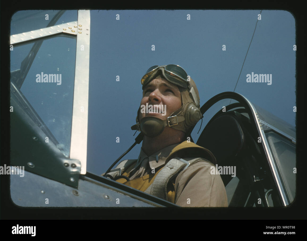 Marine Lieutenant, glider pilot in training at Page Field, Parris ...