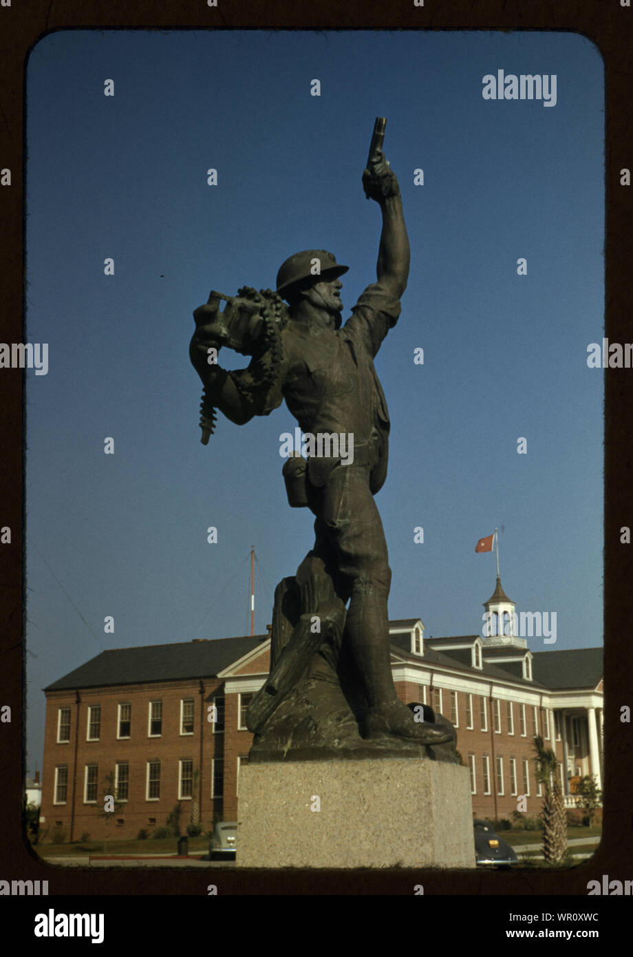 Marine statue at Parris Island, S.C Stock Photo - Alamy