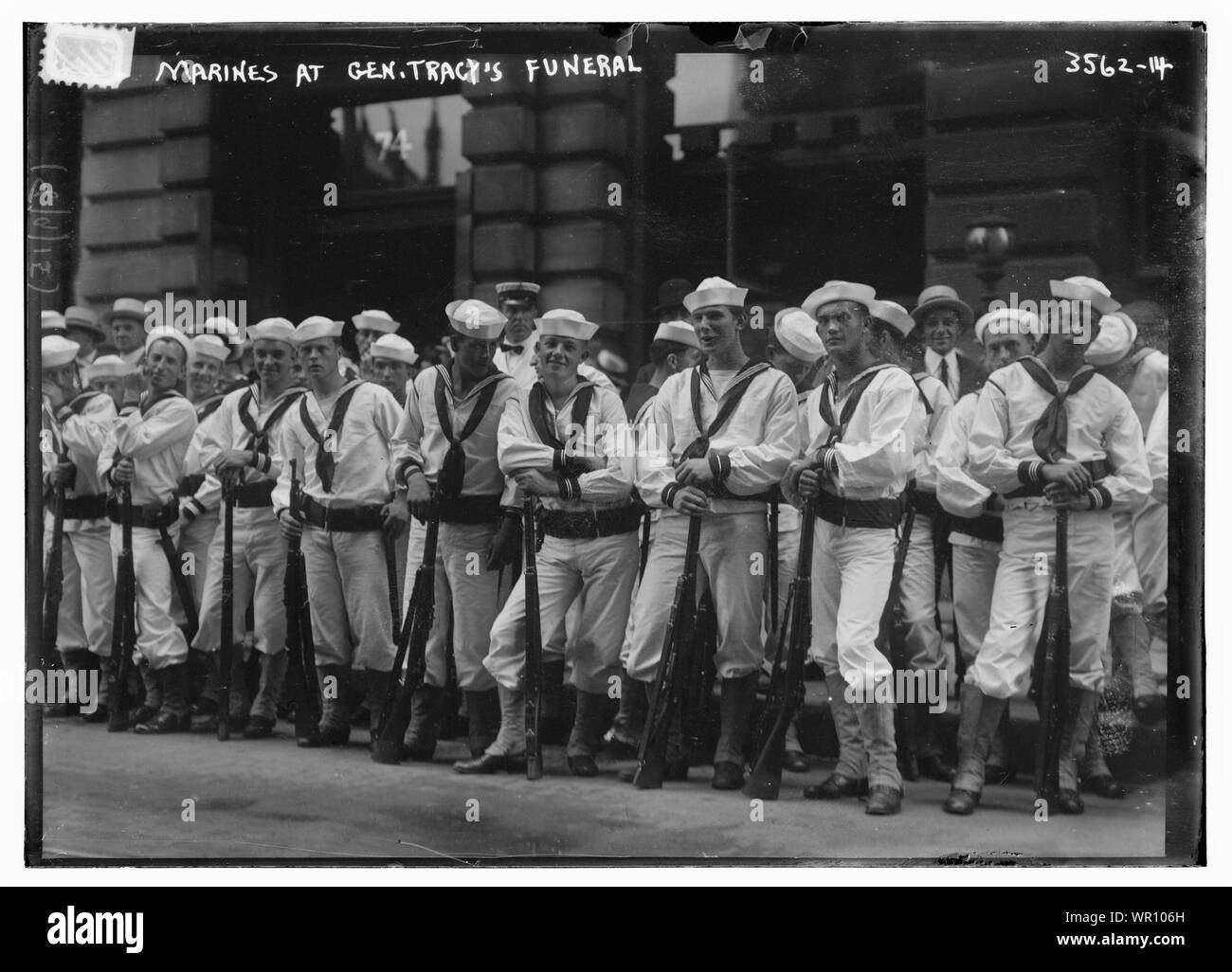 Marines at Gen. Tracy's funeral Stock Photo - Alamy