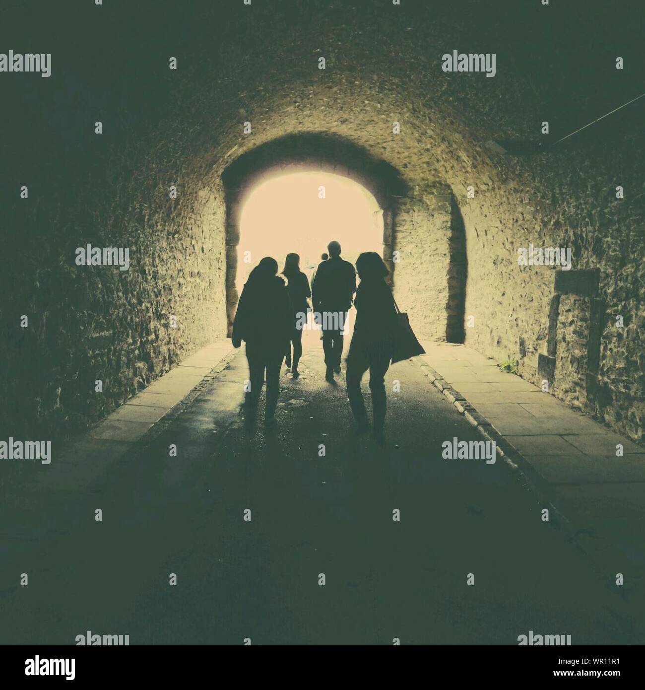 Walking inside the tunnel hi-res stock photography and images - Alamy
