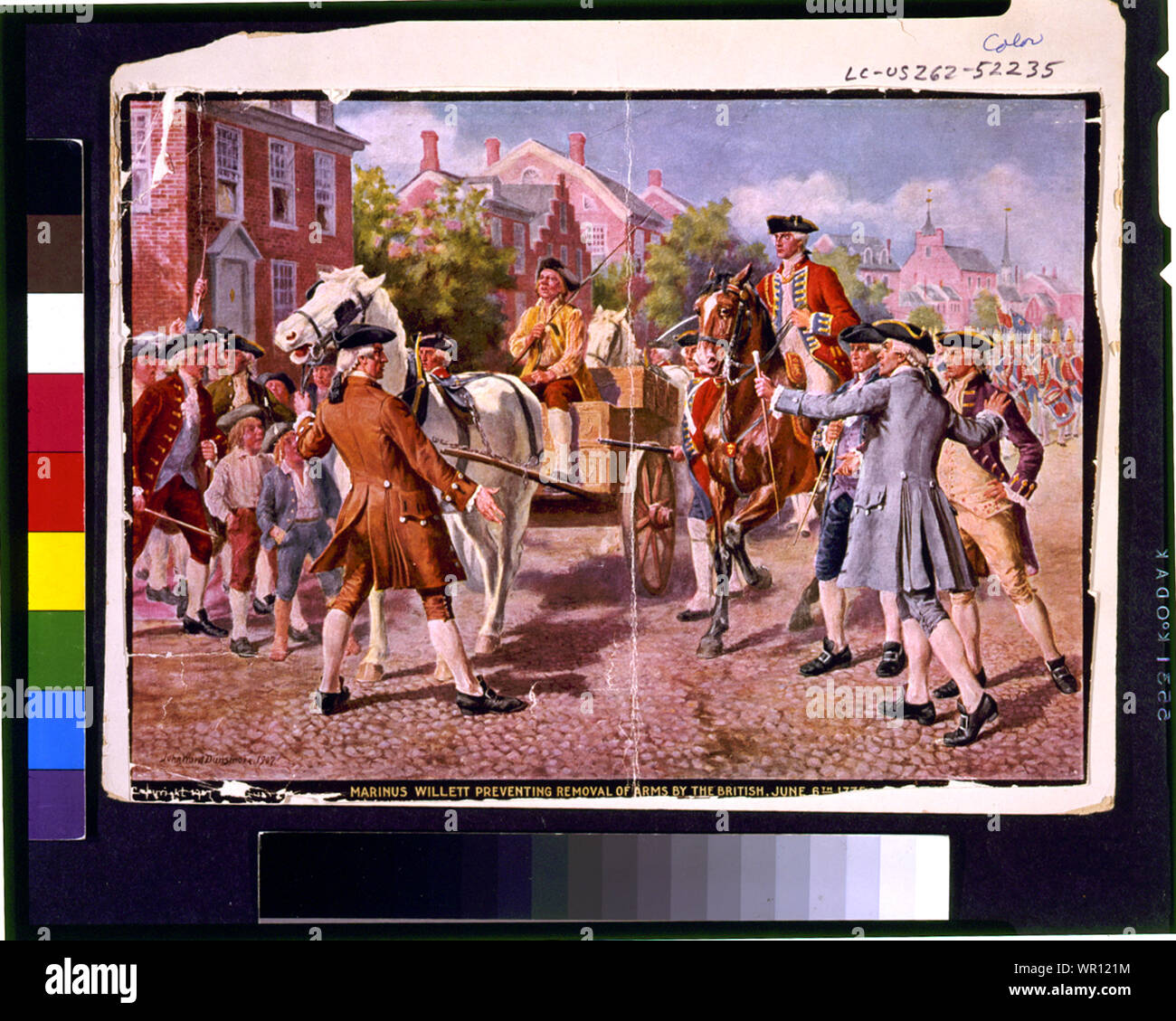 Marinus Willett preventing removal of arms by the British, June 6th ...