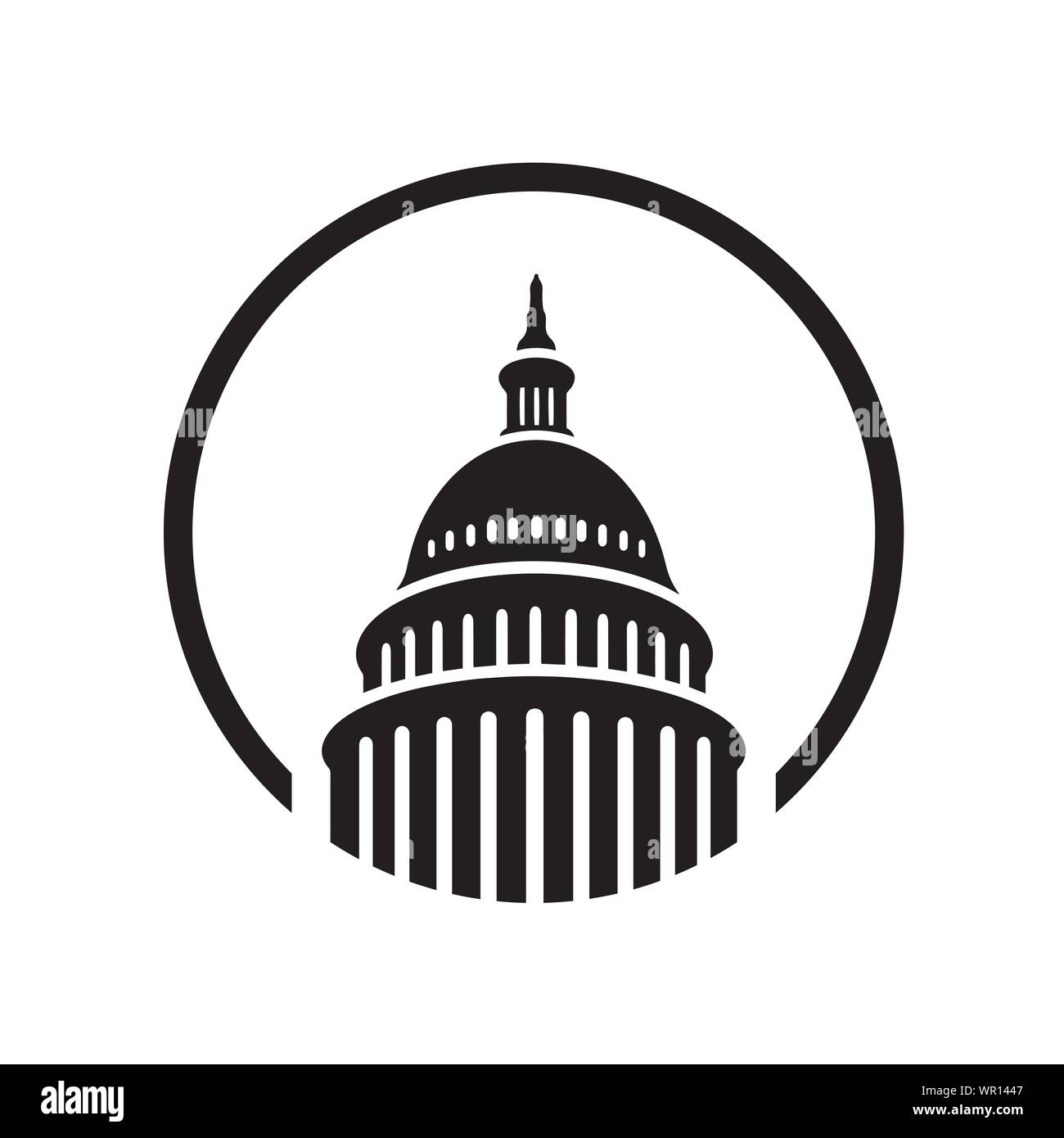 Premium Creative Landmark Capitol building logo vector design Iconic ...